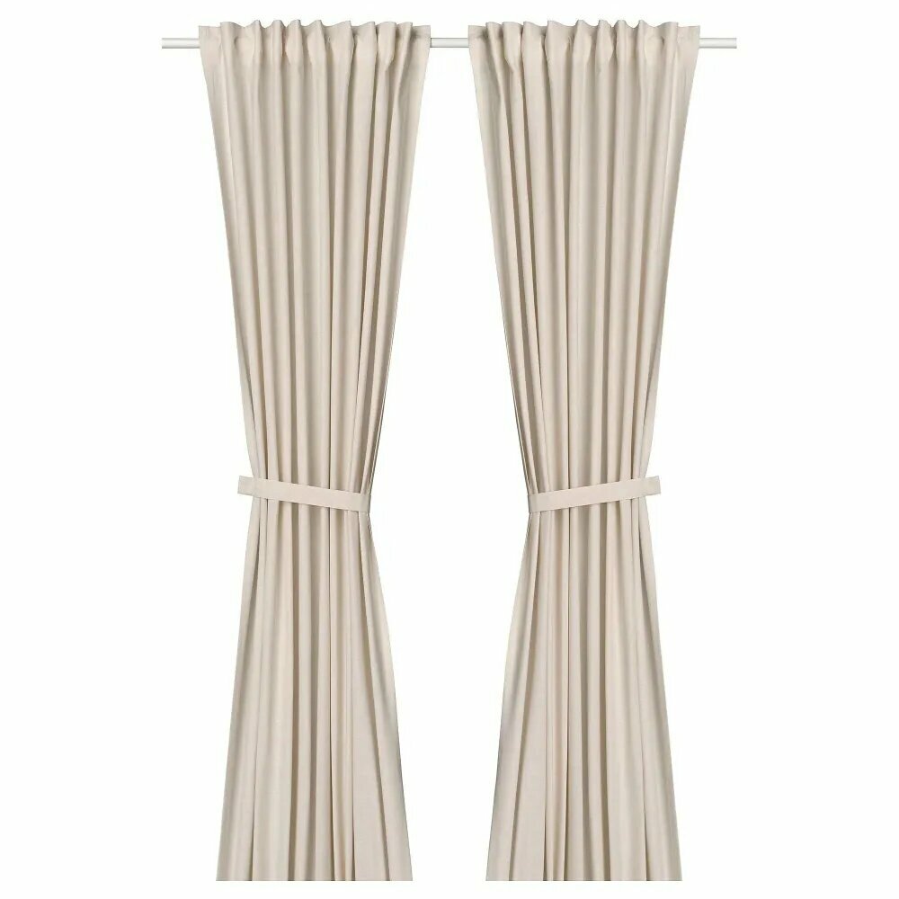 IKEA Комплект штор 140х300 см белый