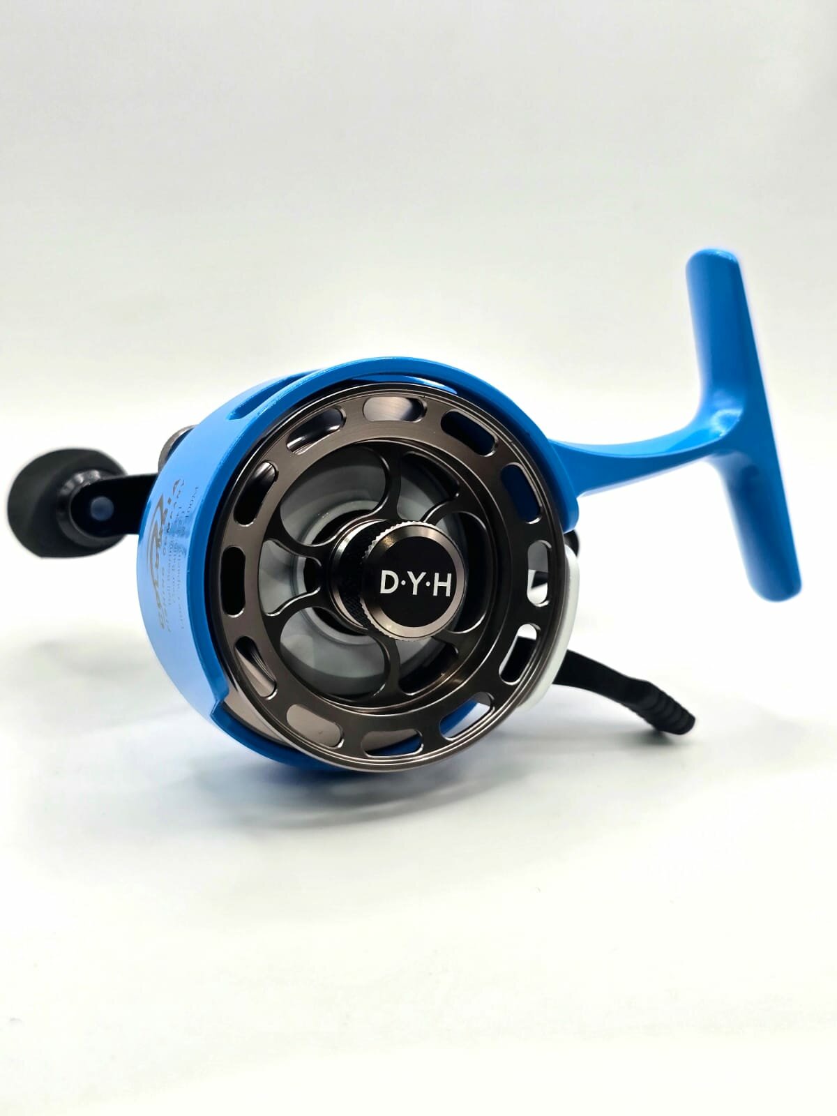 Катушка DYH мультипликатор зима, 4 подшипника, передаточное число 3:2:1, вес 175 грамм, Фрикцион 2кг, под левую руку