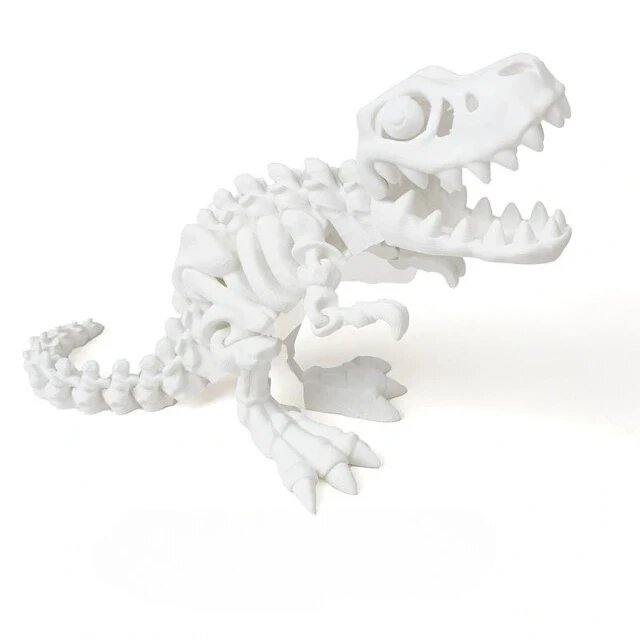 Шарнирный скелет динозавра T-Rex HAPPYRUNS Белый, white