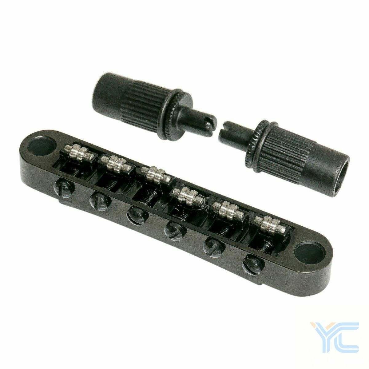Бридж Tune-O-Matic Paxphil BM005-BK роликовый, черный