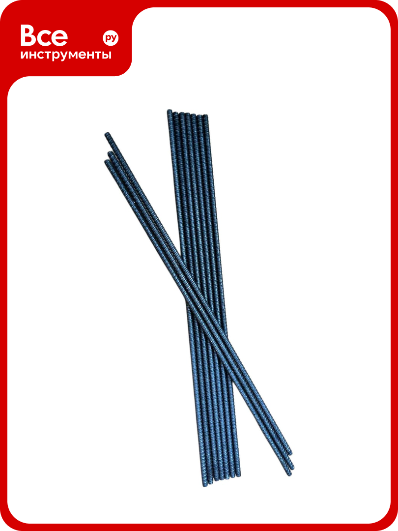 Винт для опалубки ООО "РИЗ" 1 метр, комплект -10 шт VIN10, прочной стали, 1000 мм