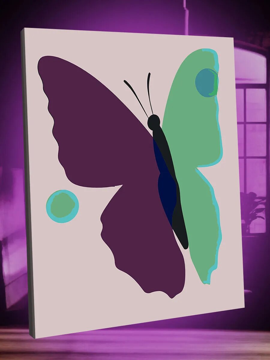 Картина по номерам Бабочка