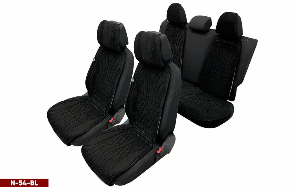 Накидки на сиденья для Haval / Хавал Dargo, F7, F7x, H6, Jolion, M6 и др. на весь салон замша с перфорацией