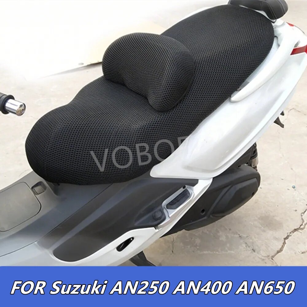 Подходит для Suzuki SKYWAVE AN250 AN400 AN650, чехол на сиденье мотоцикла, охлаждающий сотовый AN650
