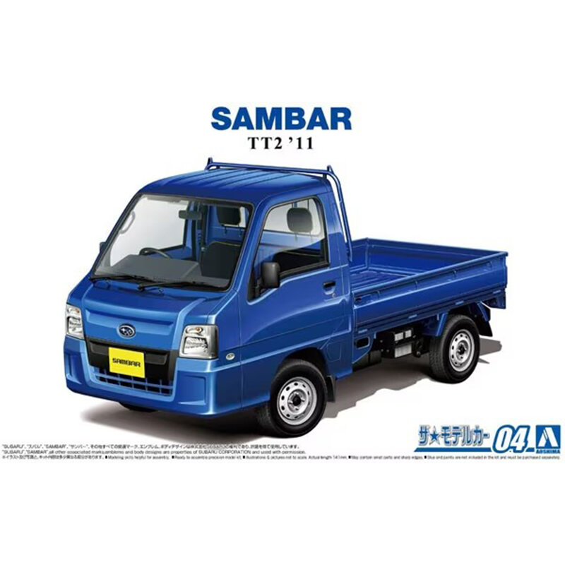 Сборная модель Машинка Aoshima-05828 1/24 Subaru TT2 Truck Blue Limited Edition car model kit