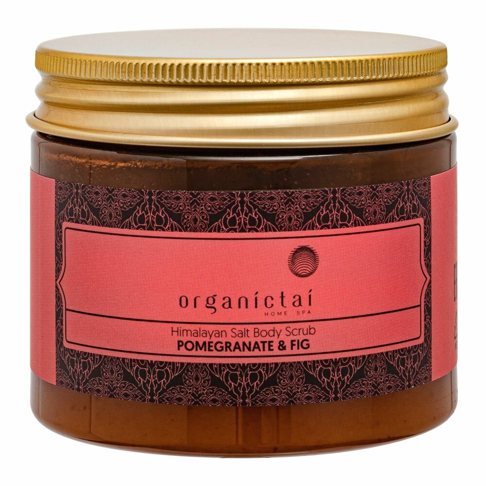 Скраб Organic Tai "Гранат и Инжир", для тела, профессиональный, увлажняющий, соляной