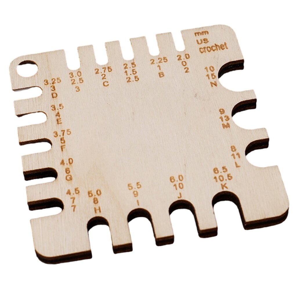 Линейка для вязания спицами Измерительный инструмент для вязания спицами