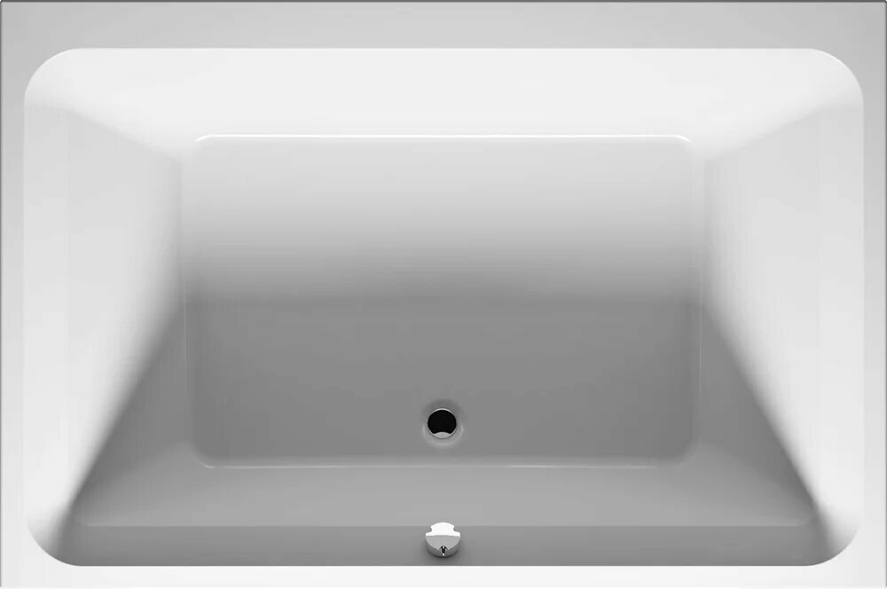 Акриловая ванна Riho Castello 180x120, на ножках, пристенная, белая, глянцевая, прямоугольная