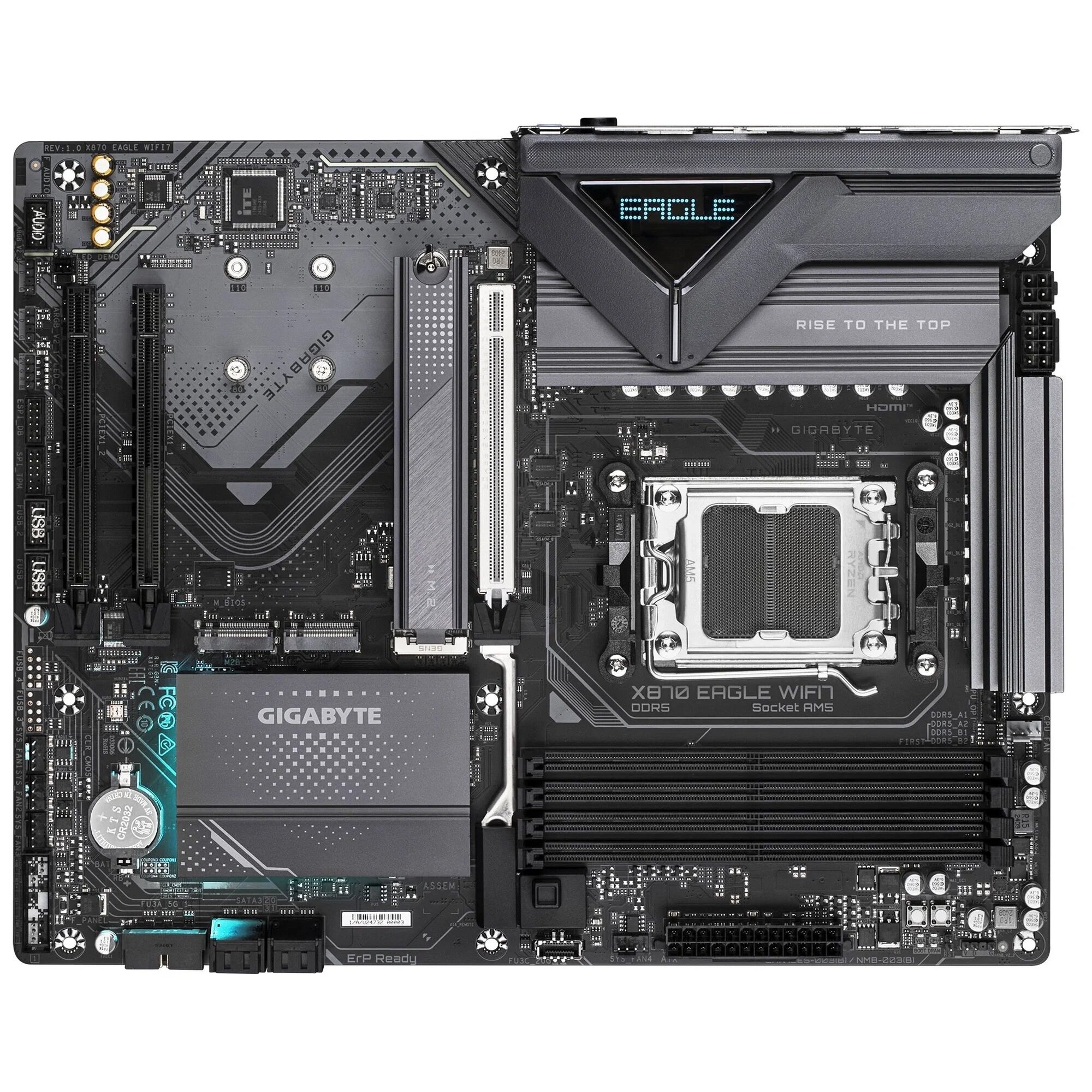 Материнская плата Gigabyte X870 EAGLE WIFI7, SocketAM5, AMD X870, ATX