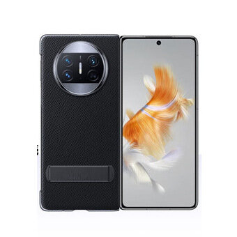 Кожаный чехол с подставкой и узором для Huawei Mate X5