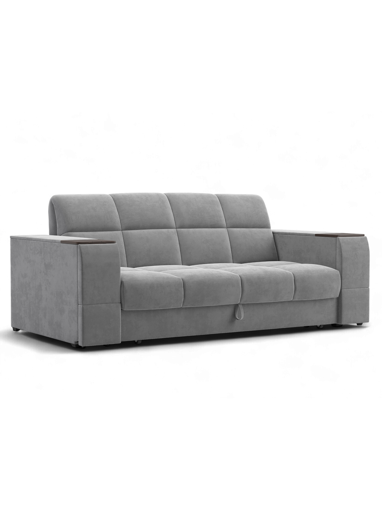 Диван-кровать Флай, аккордеон, с ортопедическим основанием на НПБ, подлокотники короб+короб, 140*200, съемный чехол, велюр.