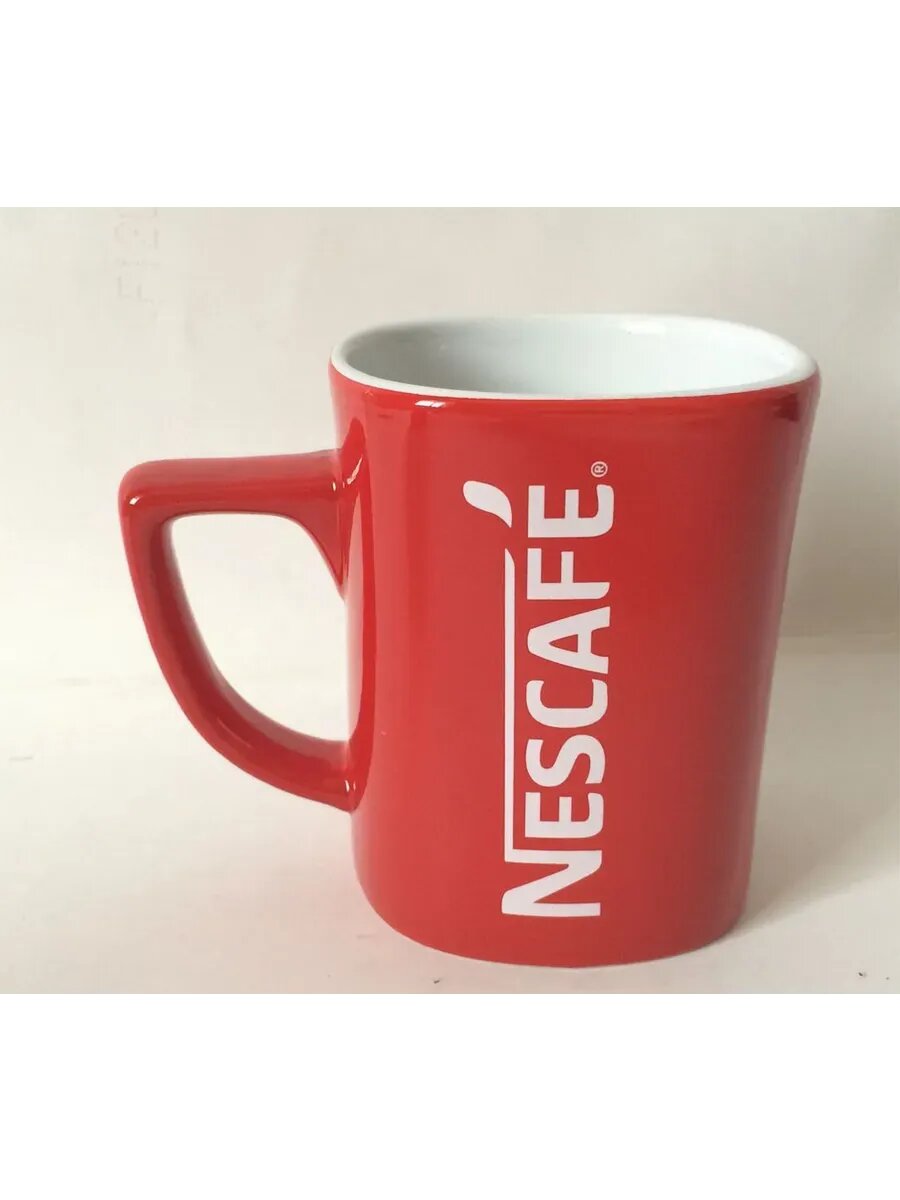 Кружка "Nescafe" классическая, керамика, 260мл, красная, в фирменной упаковке