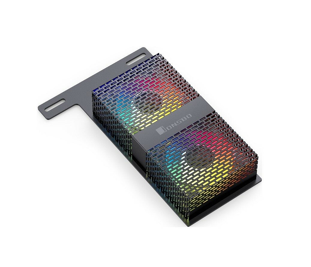 Кулер для ОЗУ JONSBO NF-2 ARGB Black, черный/ARGB