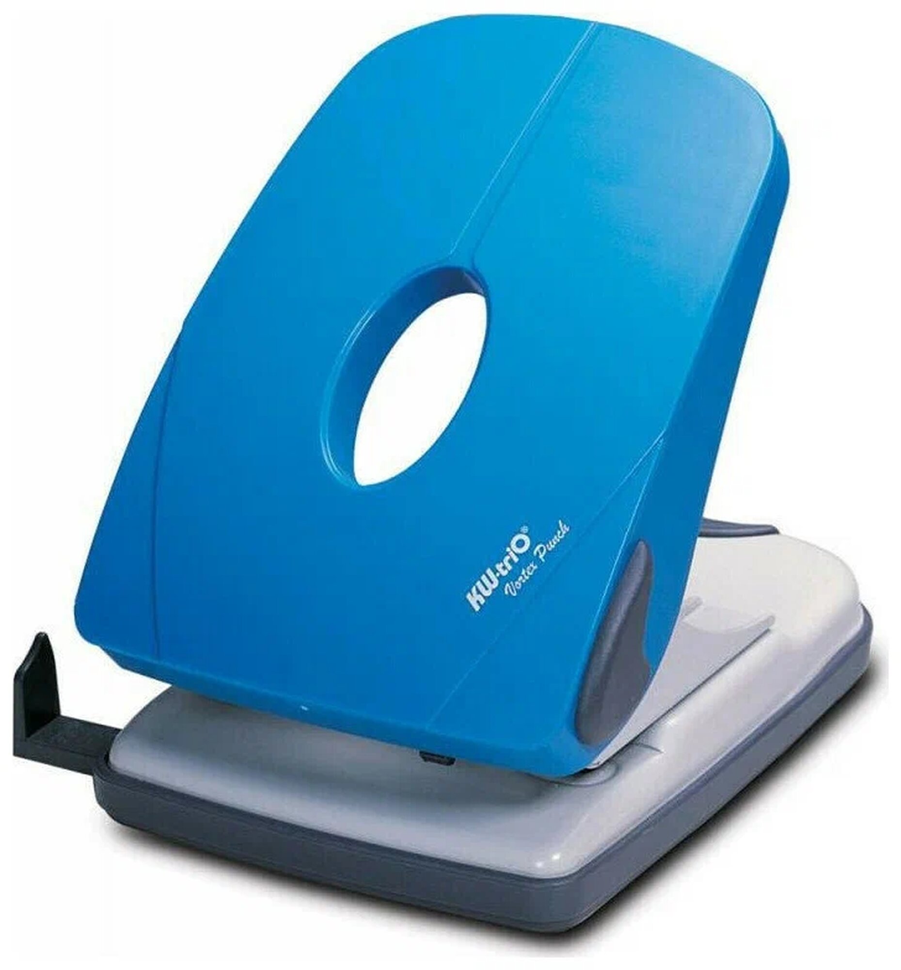 Дырокол KW-Trio 097P0, металл/пластик, до 40 листов, с линейкой