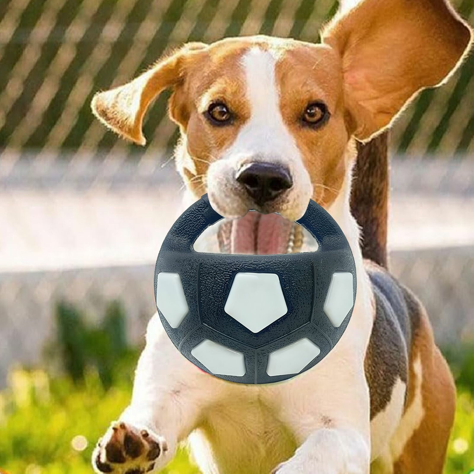 Игрушка для собак-футболистов, для самоисцеления домашних животных и избавления от скуки, устойчива к укусам, подходит для дрессировки бордер-овчарок, лабрадоров и корги.