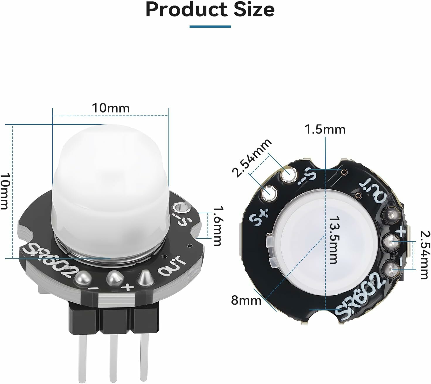 6x SR602 PIR Датчик движения Высокочувствительный инфракрасный сенсор для Arduino, сигнализация и DIY проекты