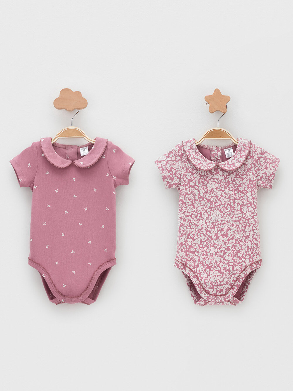 Боди К 6540-2уп/тем.розовый 1710 Н099,Н098, комплект из 2 шт.