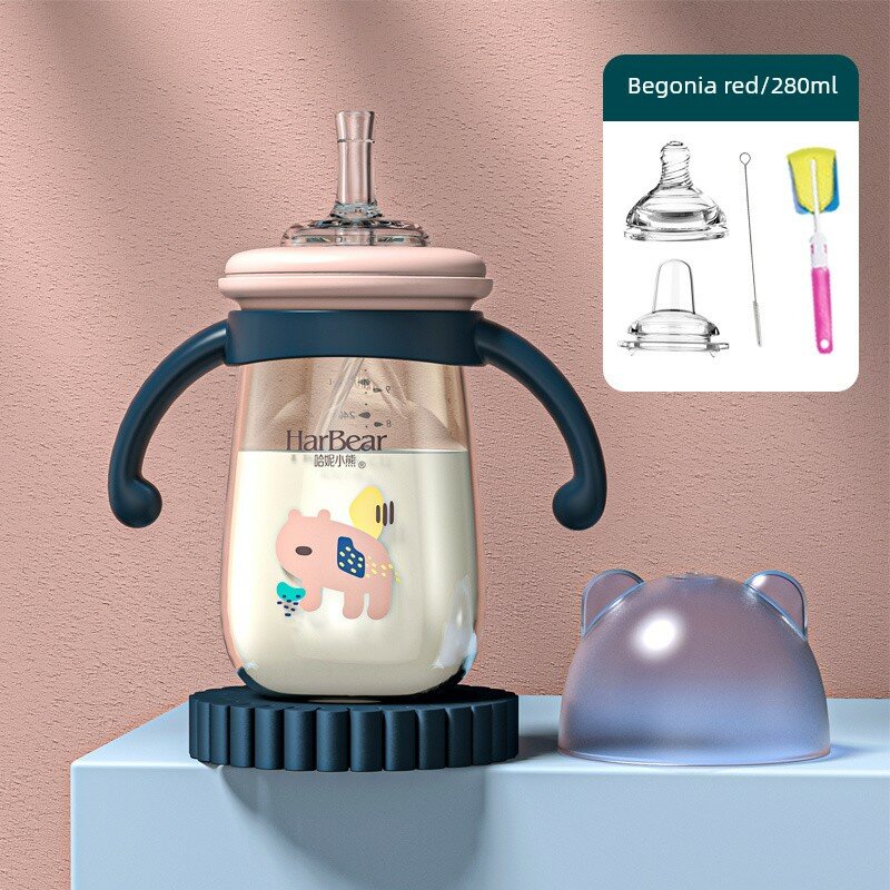 Детская бутылочка-поильник Honey Bear из PPSU для молока и воды, большая, для обучения питью, с носиком, для детей