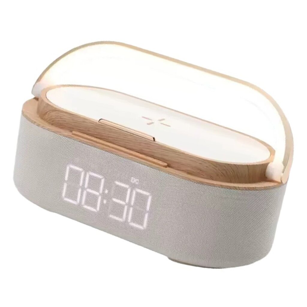 Цифровой светодиодный будильник, Быстрая беспроводная зарядная станция с ночным освещением для дома