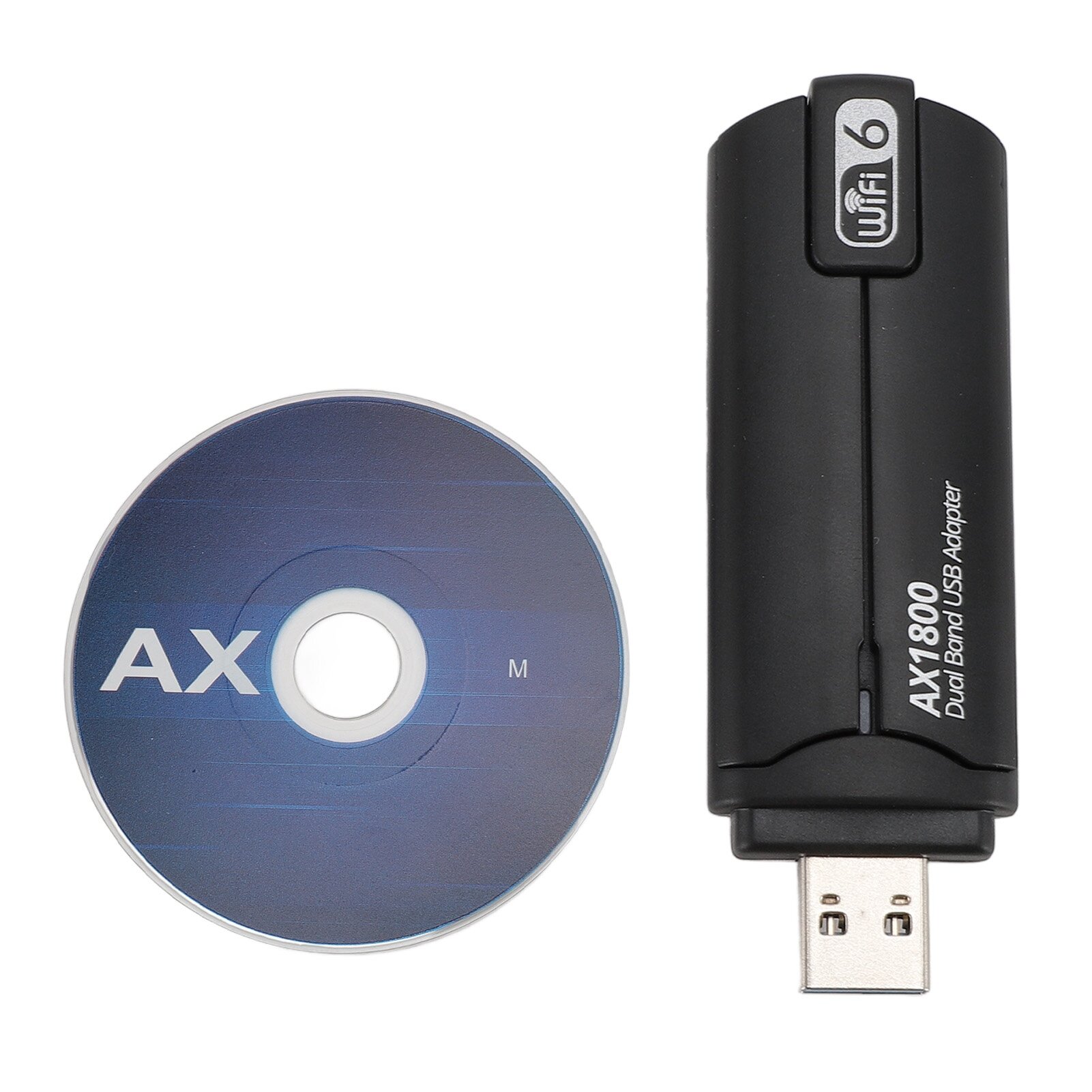 USB-адаптер WiFi 2.4G 5G двухдиапазонный 1800 Мбит/с USB 3.0 WiFi 6 беспроводной сетевой адаптер совместимый с Windows 10 11