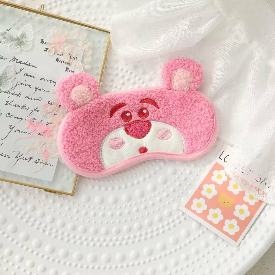 Милая мультяшная маска для сна, дорожная маска для глаз, светонепроницаемая маска для студентов и девушек, снимает усталость глаз, мягкая и дышащая защитная маска для глаз.