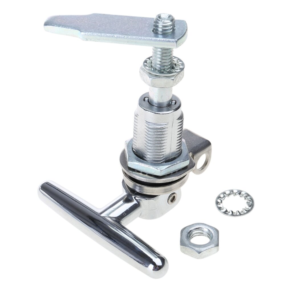 Складная Т-Образная ручка из цинкового сплава с Компрессионными Защелками, Регулируемая 7 мм из нержавеющей стали, Подходит для надежного Крепления двери