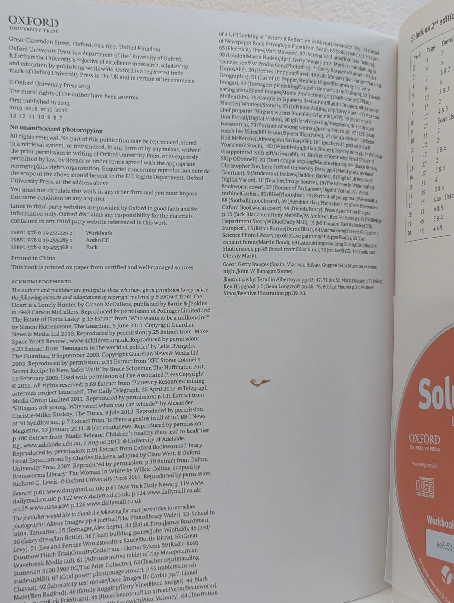 Solutions: Upper-Intermediate Workbook (+CD) Falla Tim, Davies Paul A. 2019 — фото 1