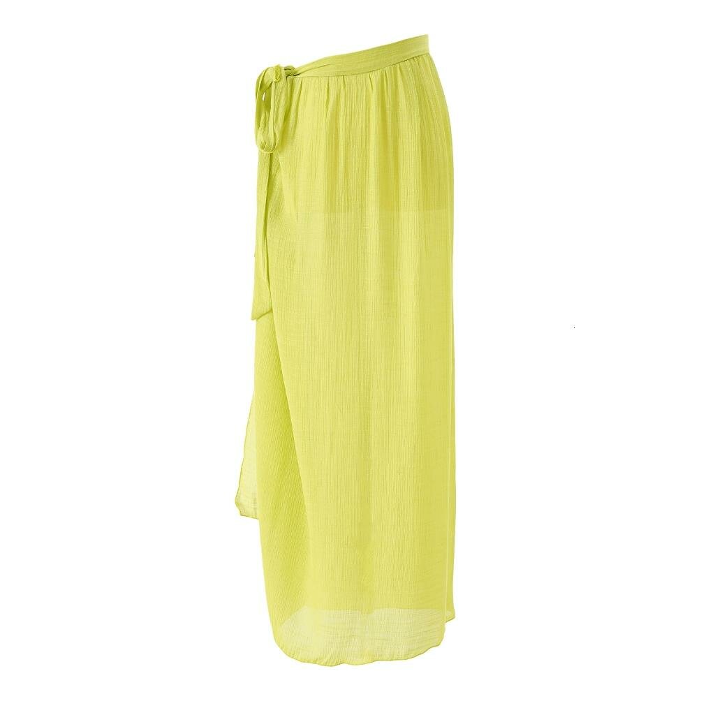 Пляжная прозрачная юбка-бандо для бикини, светло - зеленый