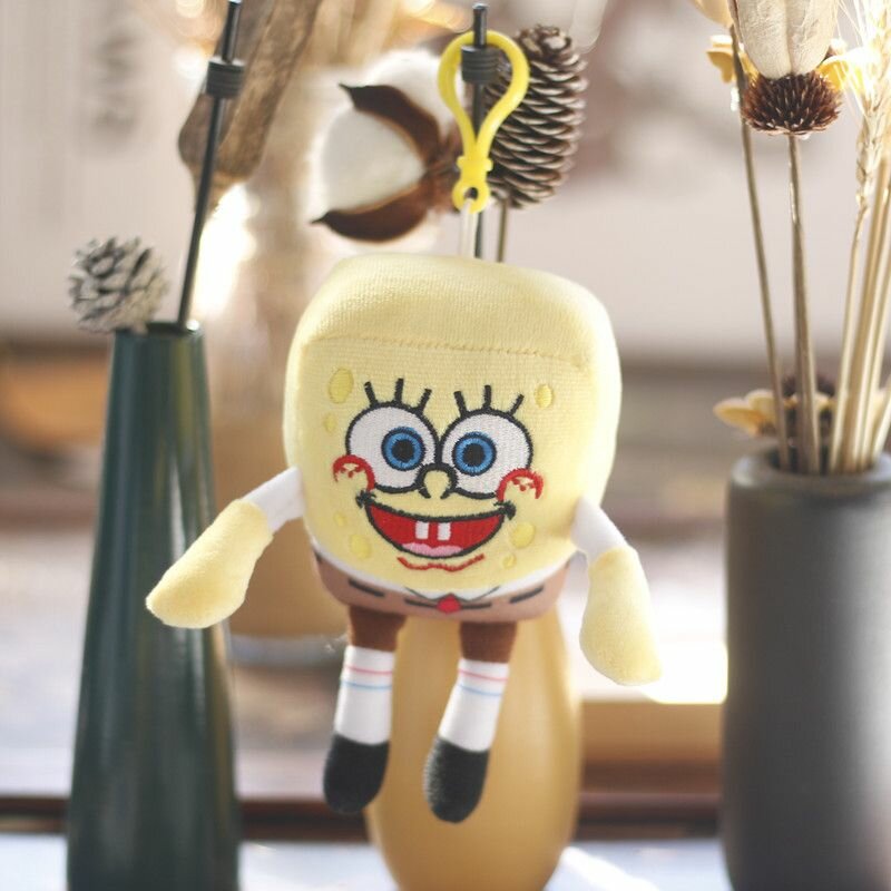 Мягкий плюшевый брелок Спанч Боб и Патрик из хлопка с начинкой, улыбка Спанч Боба