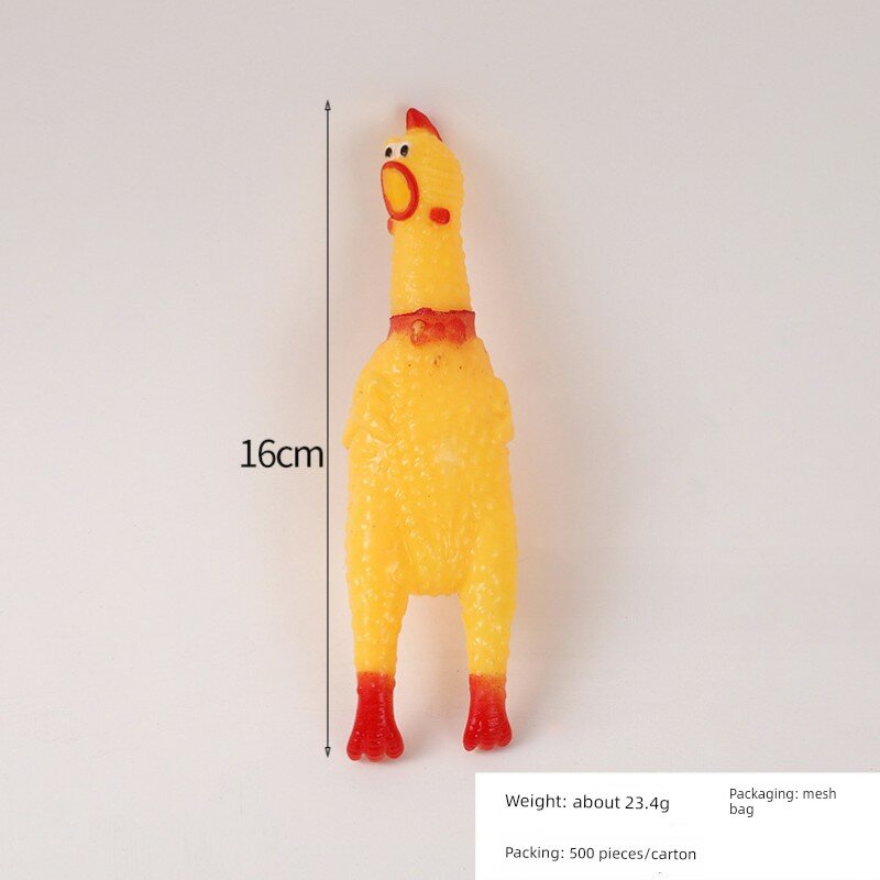 Игрушка для собак: кричащая отчаянная курица, пищащая курица, устойчивая к укусам курица, которая издает звуки,