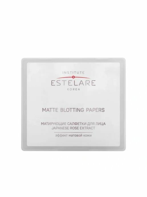 INSTITUTE ESTELARE Салфетки для лица Japanese Rose Extract матирующие, 100 шт.