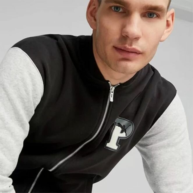 Толстовка спортивная PUMA, размер XS, , черный — фото 1