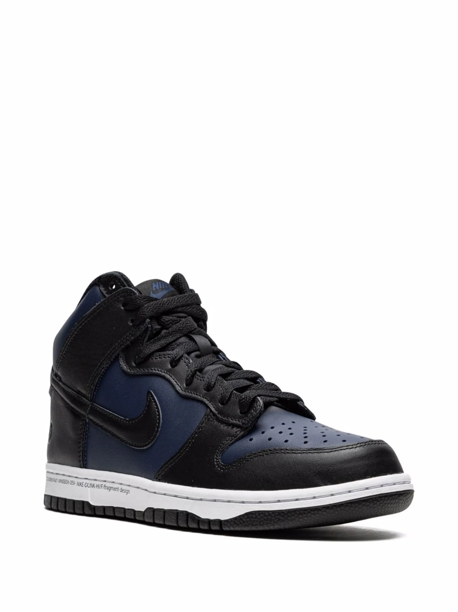 Кроссовки NIKE x Fragment Dunk High, размер 7.5 US, чёрный — фото 1