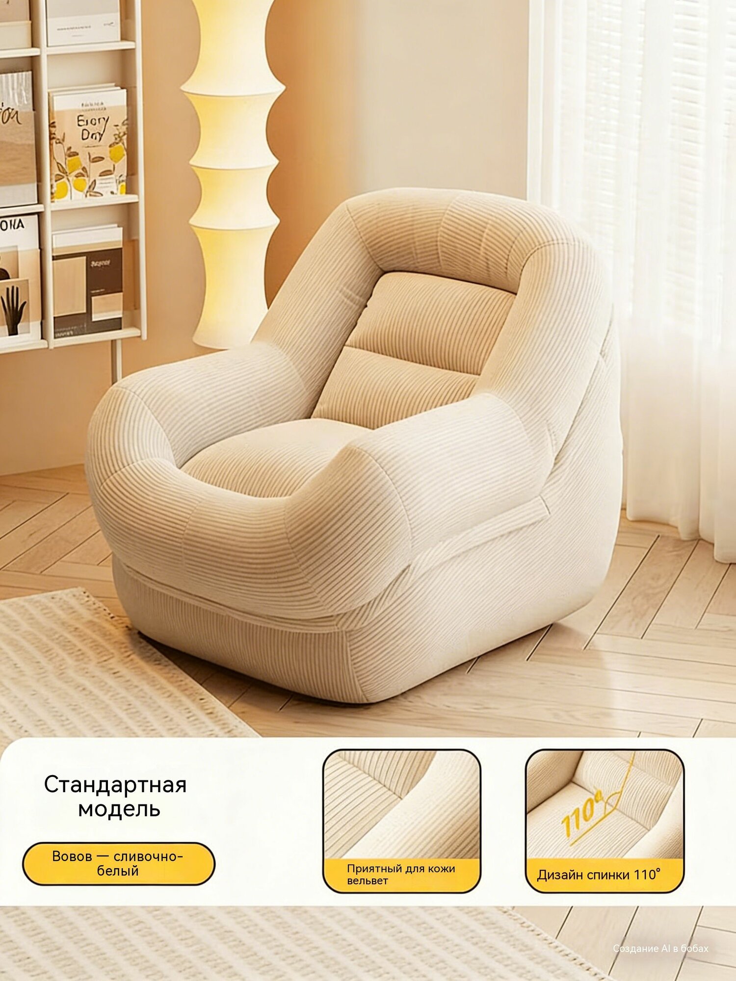 Диван для ленивых, раскладной диван-кровать, татами, популярный в соцсетях, одноместный, для спальни, гостиной, балкона, компактный для малогабаритных помещений, кресло-диван.