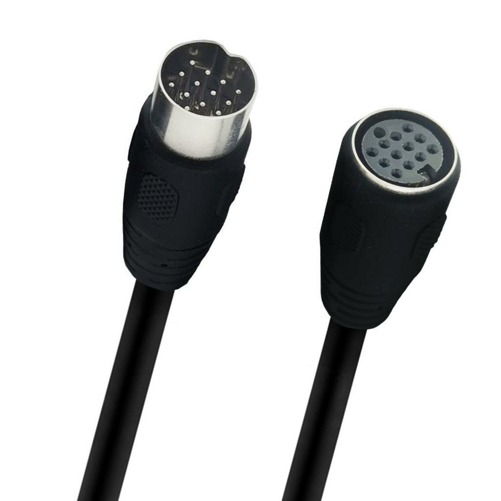 Кабель DIN 13Pin мужской, от мужчины к женщине