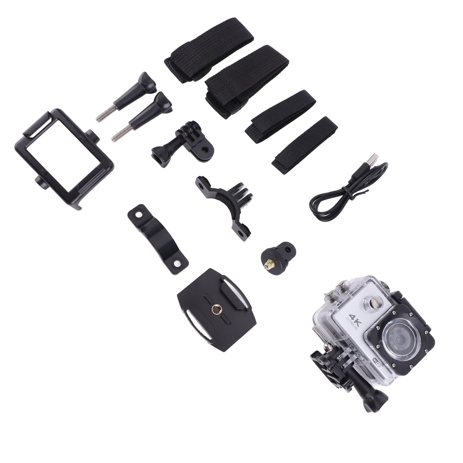 4K видеокамера видеокамера водонепроницаемая цифровая камера WIFI HD для уличной фотографии серого цвета