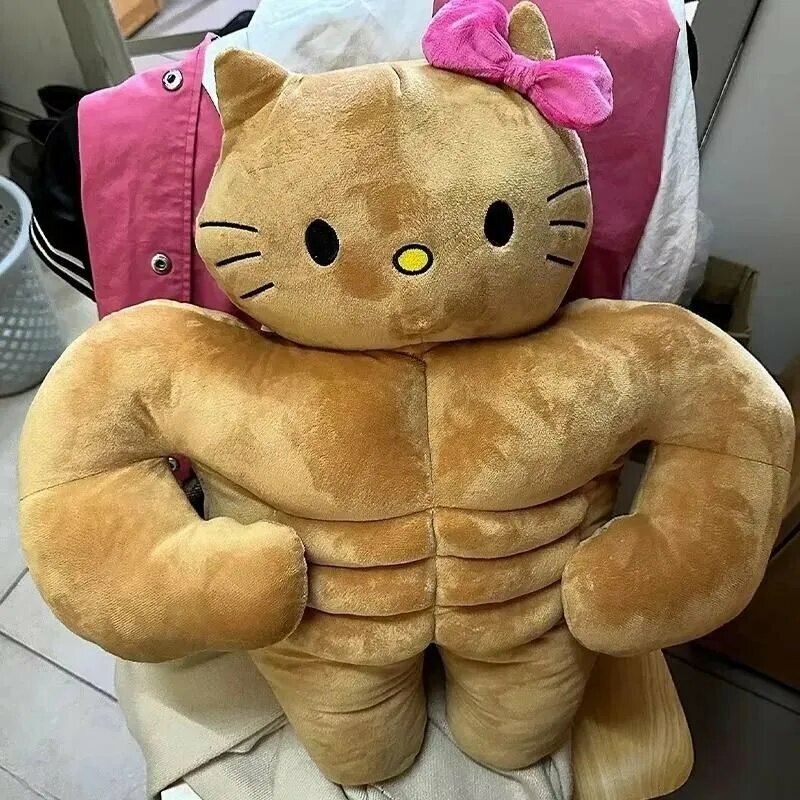 Кукла/Мышцы Hello Kitty/Забавная