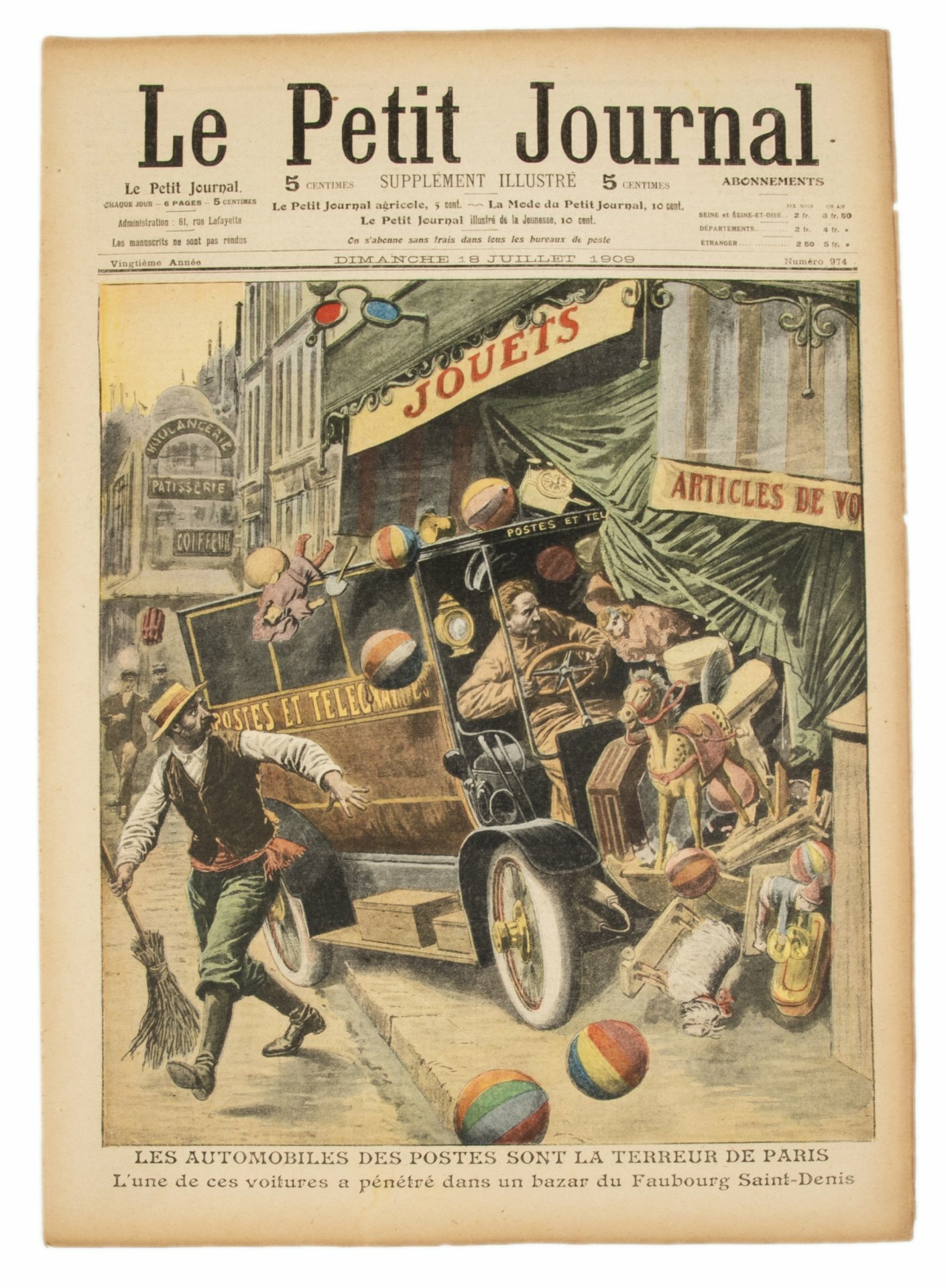 Газета "Le Petit Journal" выпуск № 974 от 18 июля 1909