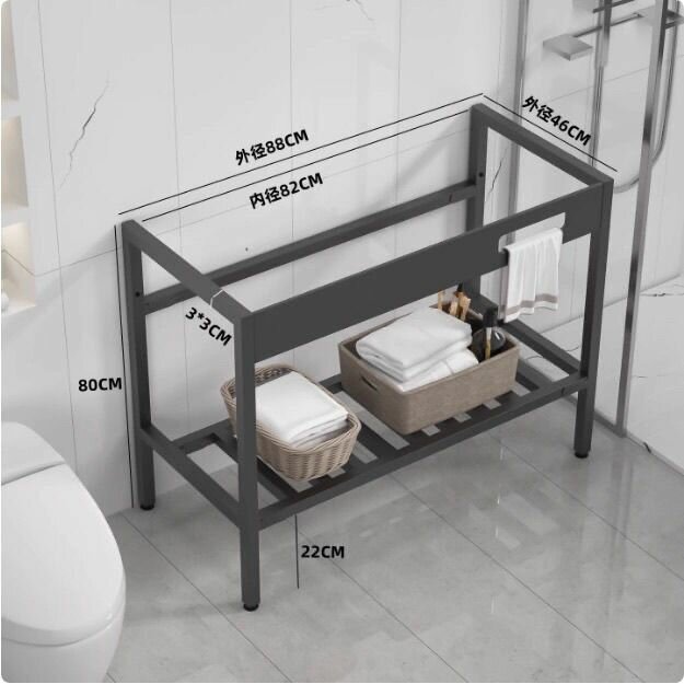 Современная минималистичная матовая керамическая полка для мытья без воды, дизайн без сверления, устойчивая к высоким температурам, водонепроницаемая, подходит для использования в ванной