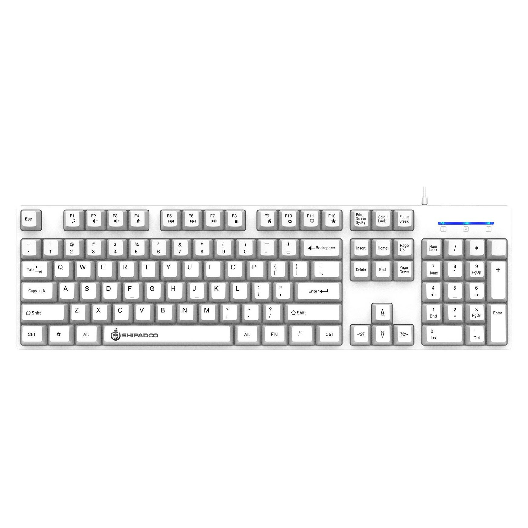 Механическая проводная клавиатура Shibaidu K600 с цветными блоками, стильными клавишами, подходит для ноутбуков, для