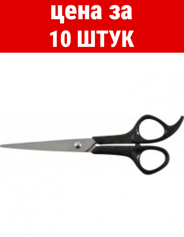 Комплект 10 шт, ножницы 155ММ нерж пласт РУЧ FIT