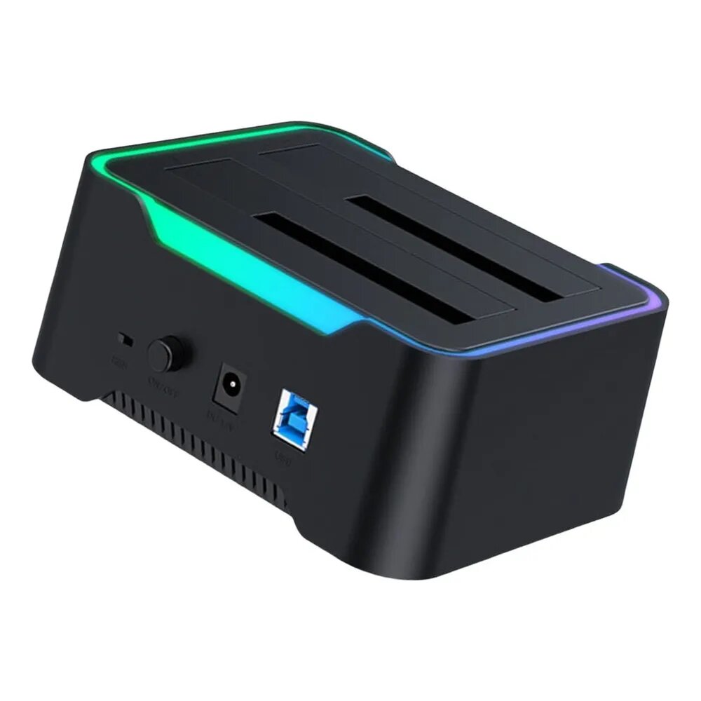 Док-станция для жестких дисков с двойным отсеком от USB3.0 до Sata3.0 для устройства чтения дисков
