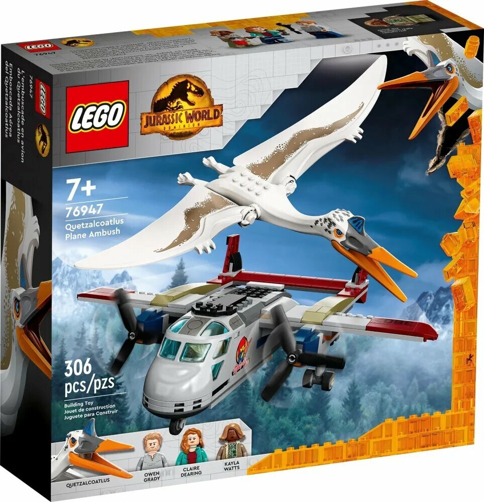 LEGO Конструктор Jurassic World 76947 Кетцалькоатль: нападение на самолёт