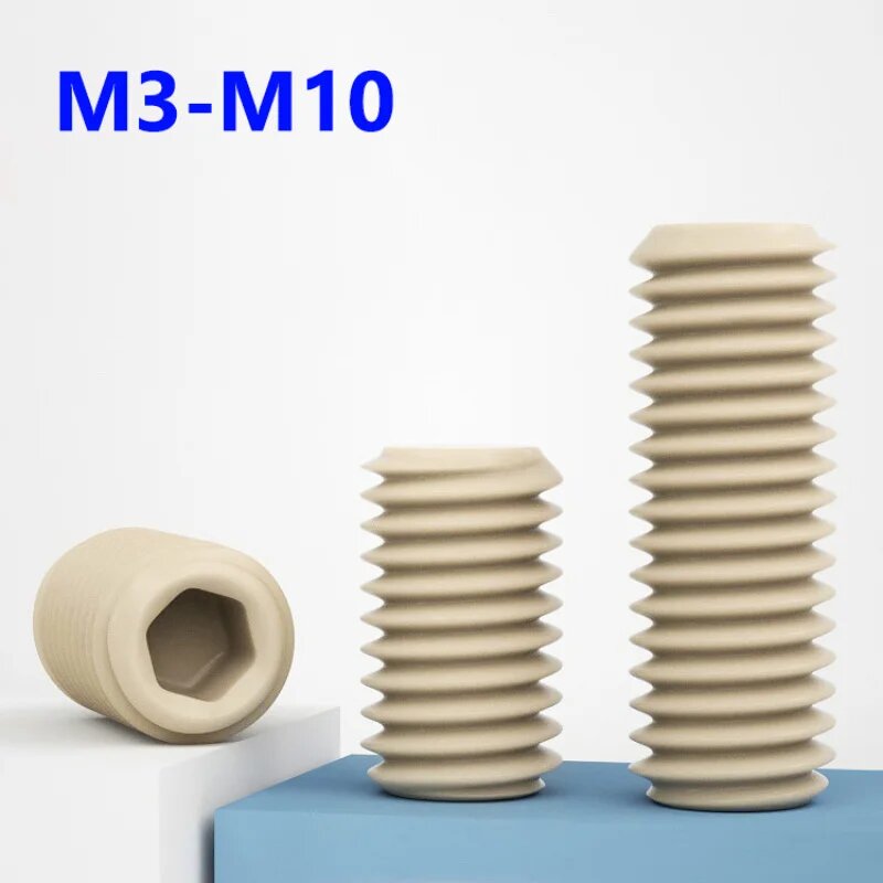 Пластиковые винты PEEK с шестигранной головкой M3 M4 M5 M6 M8 M10 M5(2Pcs), 8mm