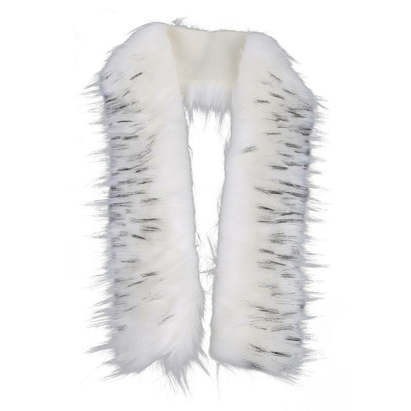 Искусственный мех для отделки капюшона, Белый