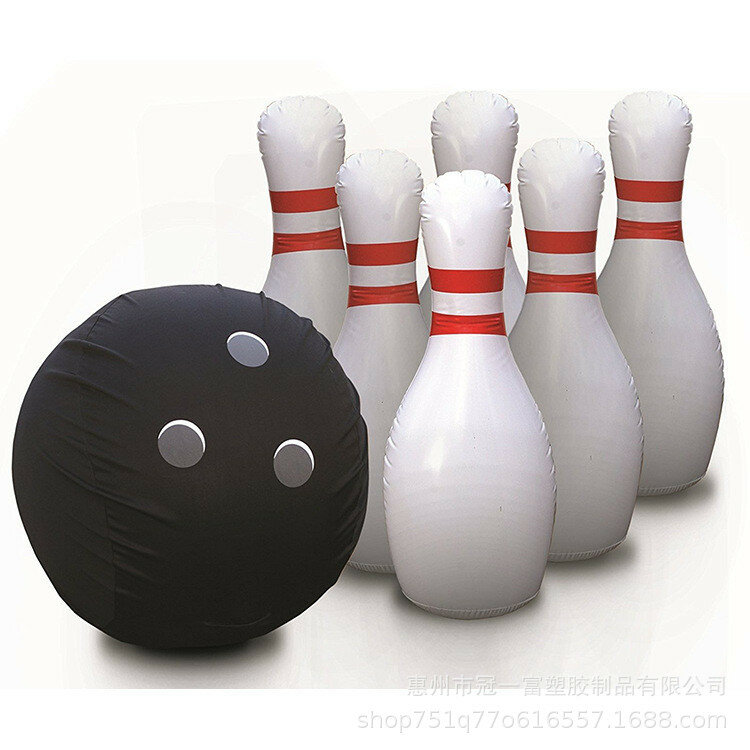 Производитель в наличии Набор для боулинга из ПВХ Надувной Набор для активного отдыха Детская Надувная Обучающая Игрушка Набор шаров Бутылка