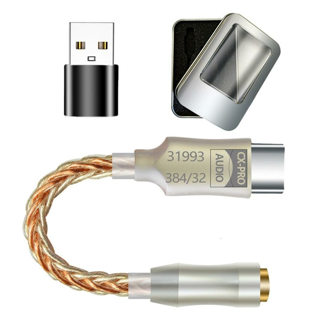 USB Type-C ЦАП 3.5 мм, Золотой