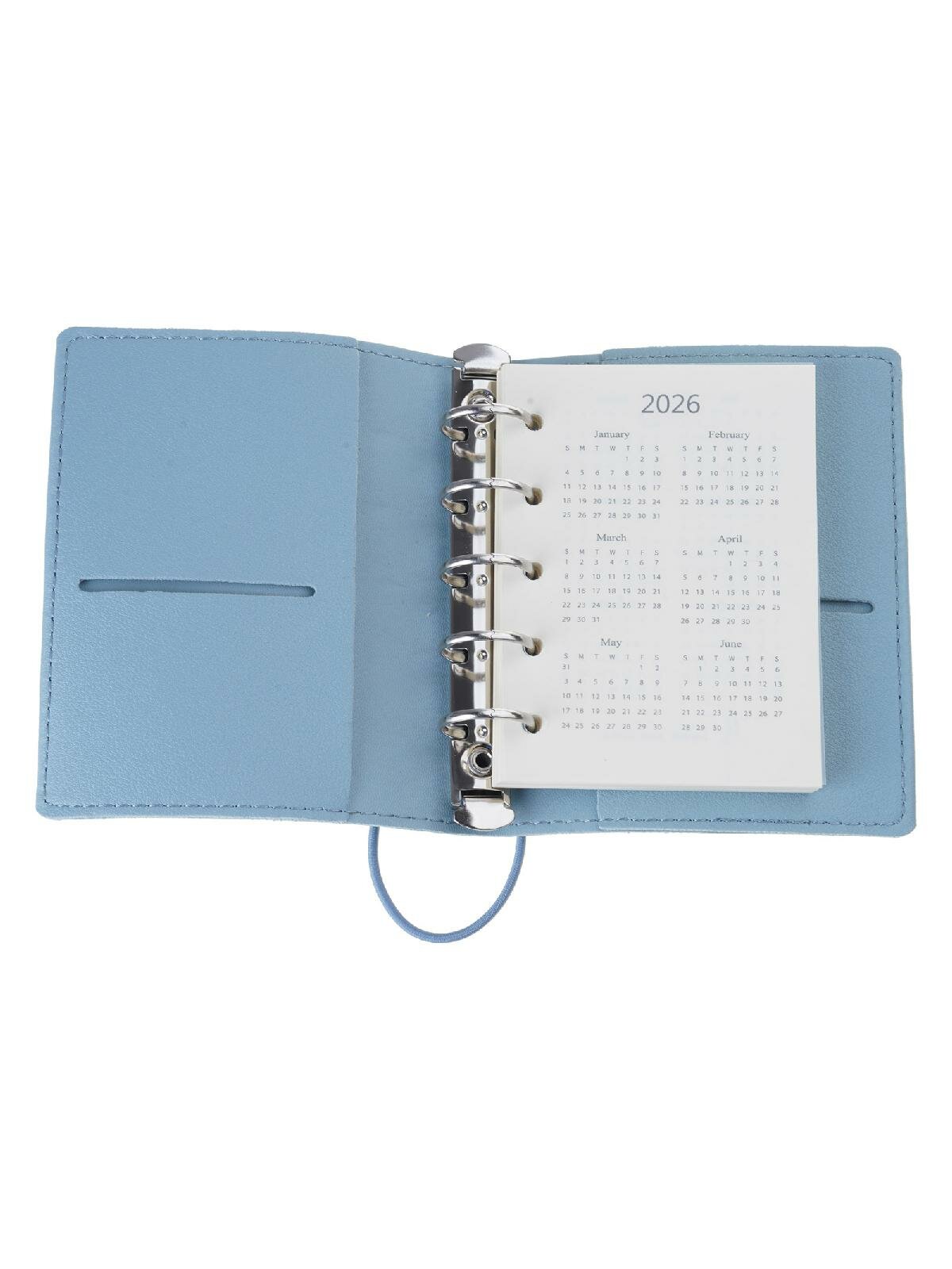 Многоразовый кожаный блокнот в переплете на 5 колец с многоразовой бумагой для офиса и школы