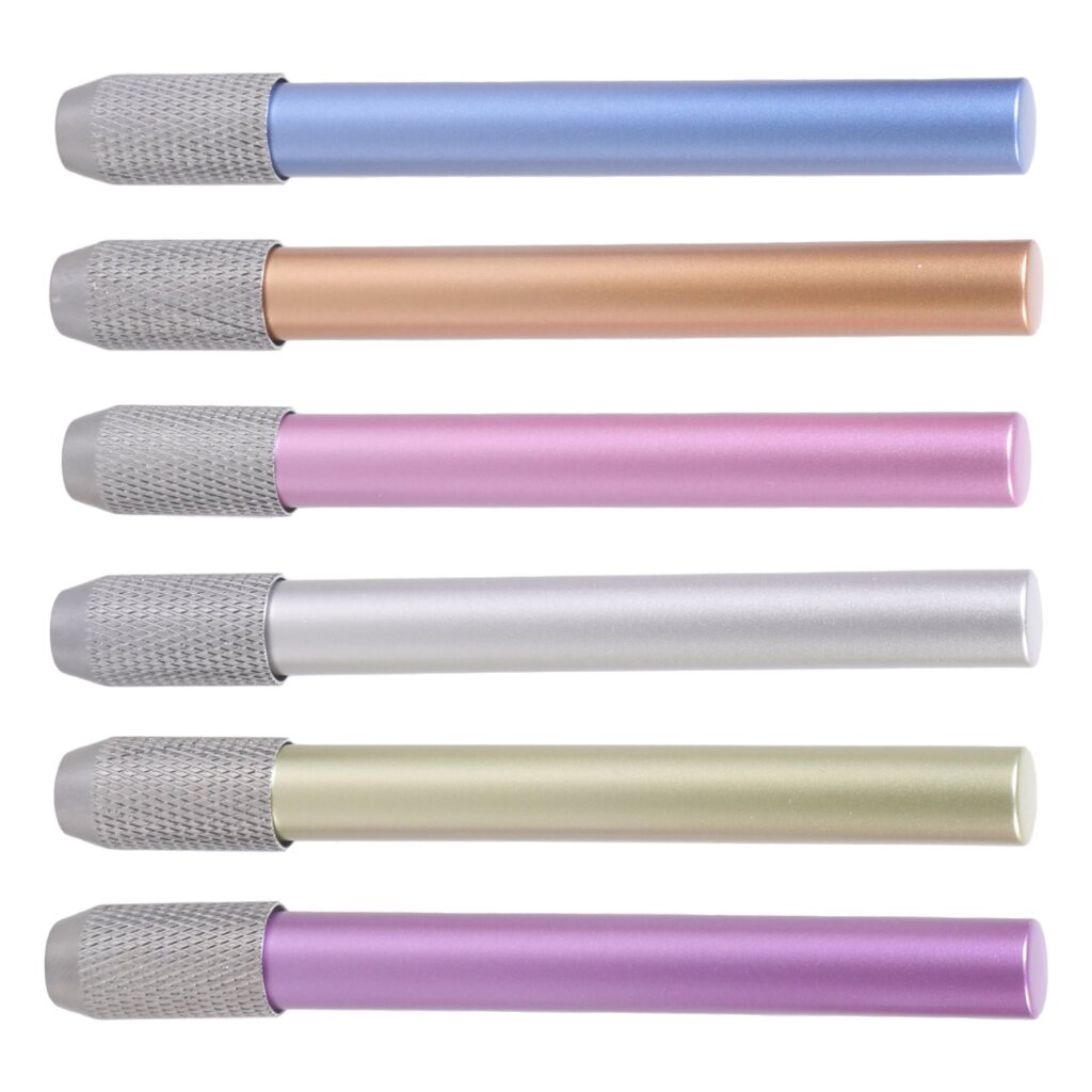 6 Шт Удлинители Для Карандашей Удлинитель Для Карандашей 6-Цветной Алюминиевый Держатель Для Удлинителя Ручки