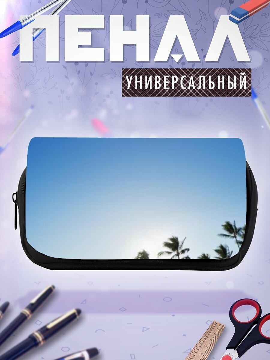 Школьный пенал поле природа